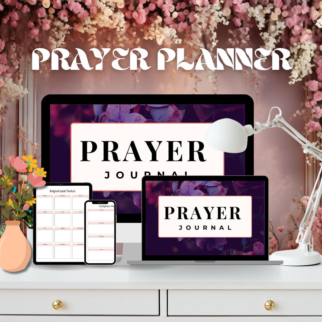 Editable Prayer Planner, Prayerful Intentions Your Faith Journey, the ...