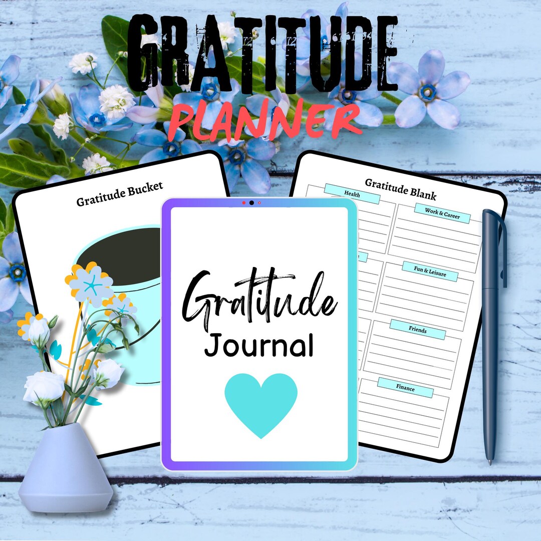 Editable Gratitude Planner, Gratitude Journal, Gratitude Diary, Daily ...