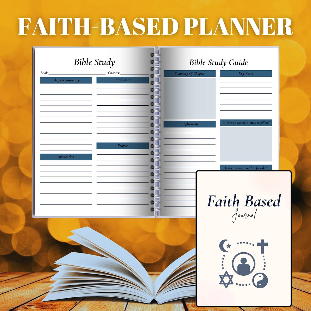 Editable Faith-based Planner, Digital Faith Journal, Christian Planner ...