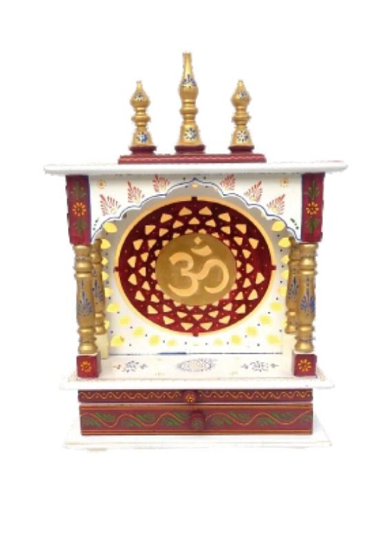 Open Mandir LED Design Wooden Mandir Indian Pooja Mandir Home Temple ...