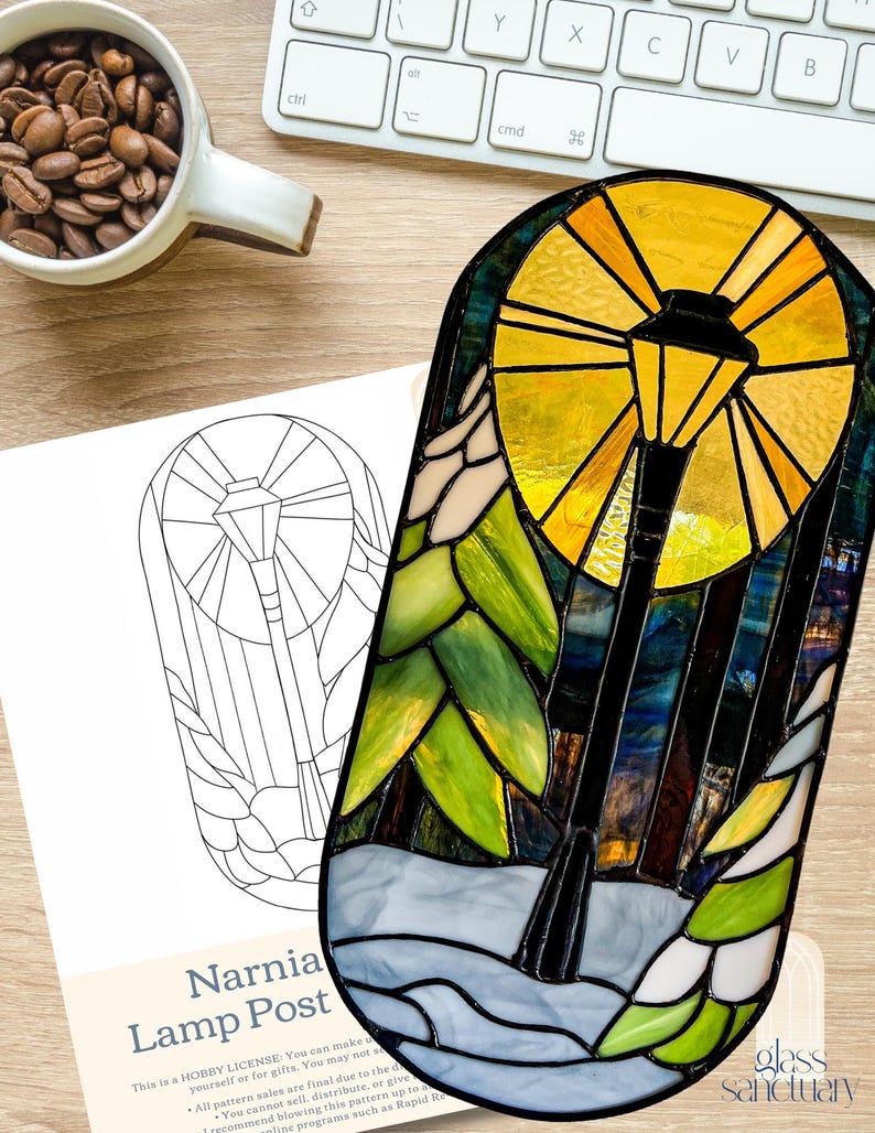 Narnia Lamp Post Stained Glass Pattern- Full License - Etsy