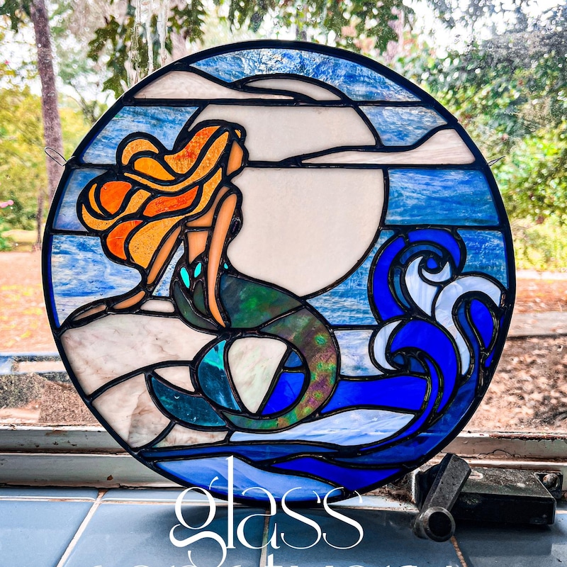 Stain Glass Mermaid - Etsy