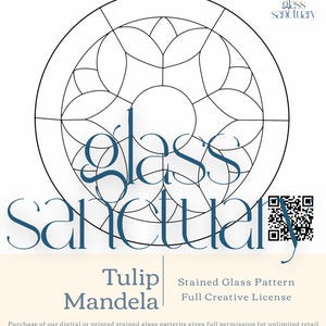 Tulip Mandela Stained Glass Pattern - Etsy