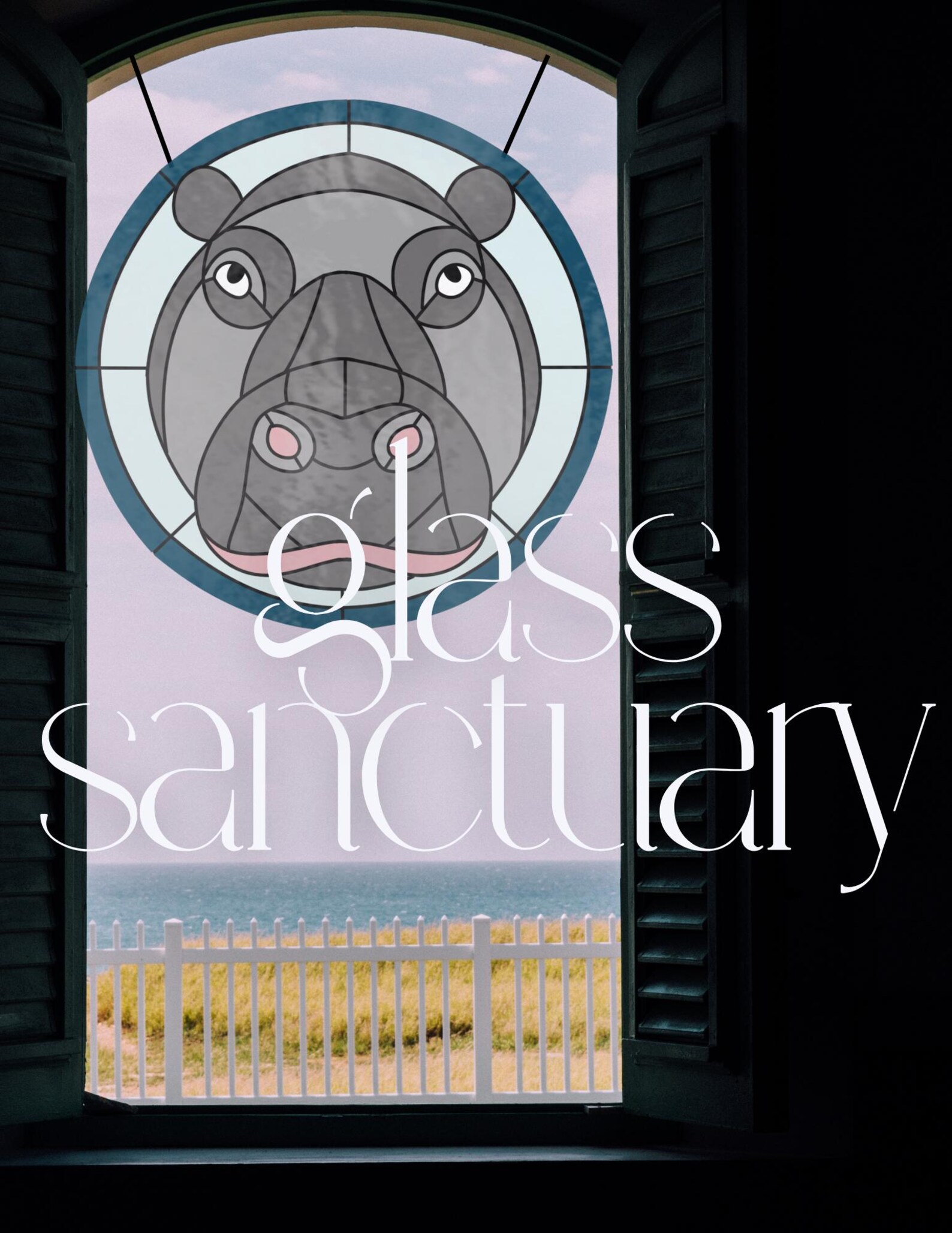 Hippo Stained Glass Pattern - Etsy