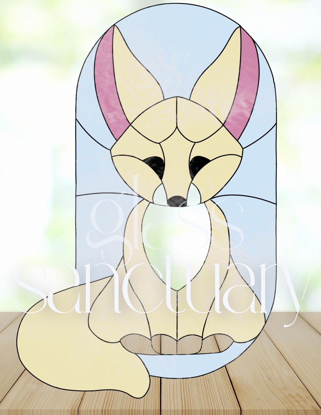 Fennec Fox Stained Glass Pattern - Etsy