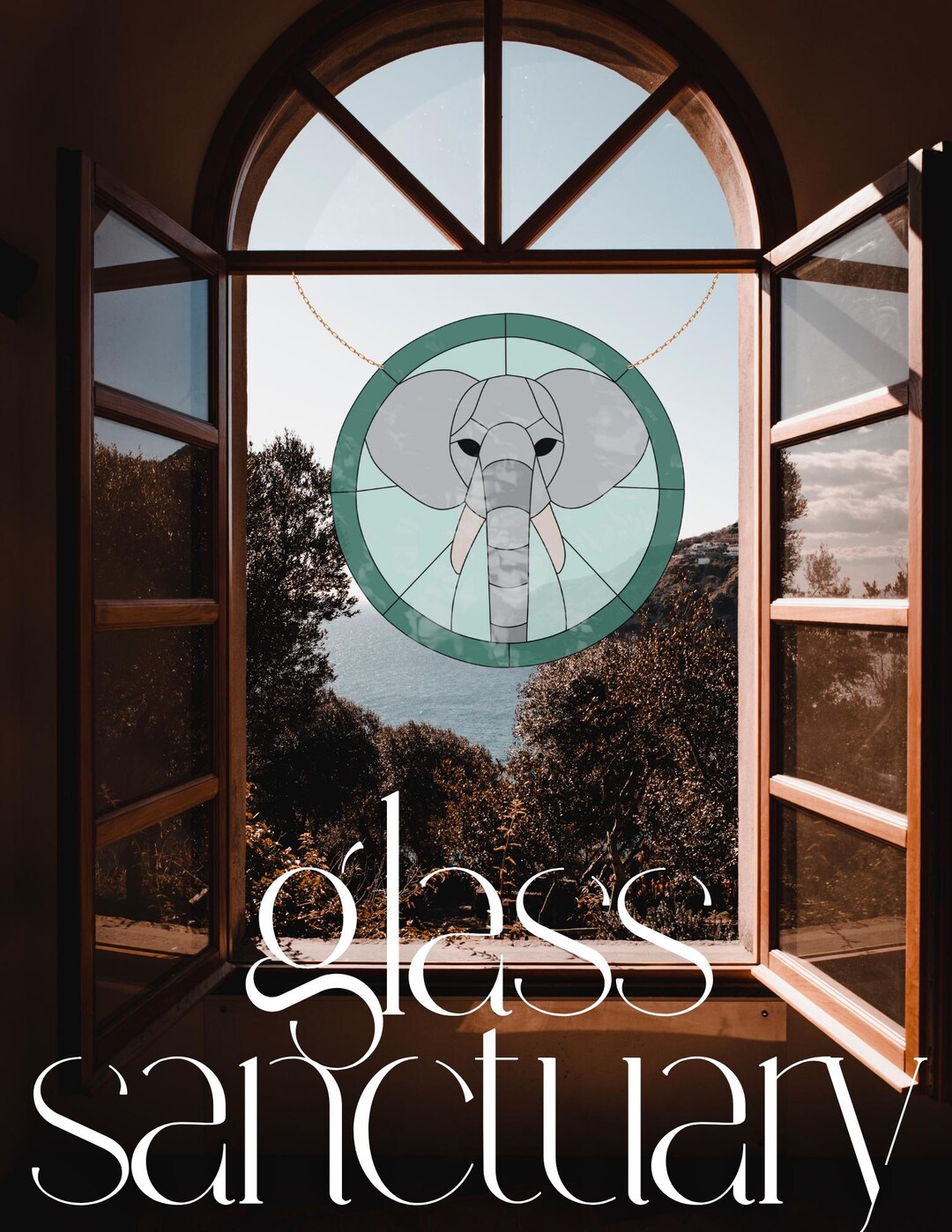 Elephant Stained Glass Pattern - Etsy