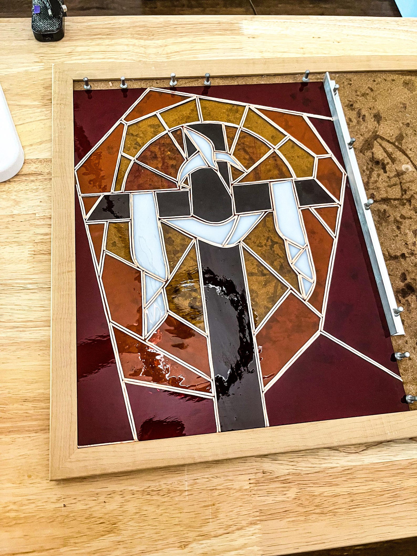 Empty Cross Stained Glass Suncatcher - Etsy
