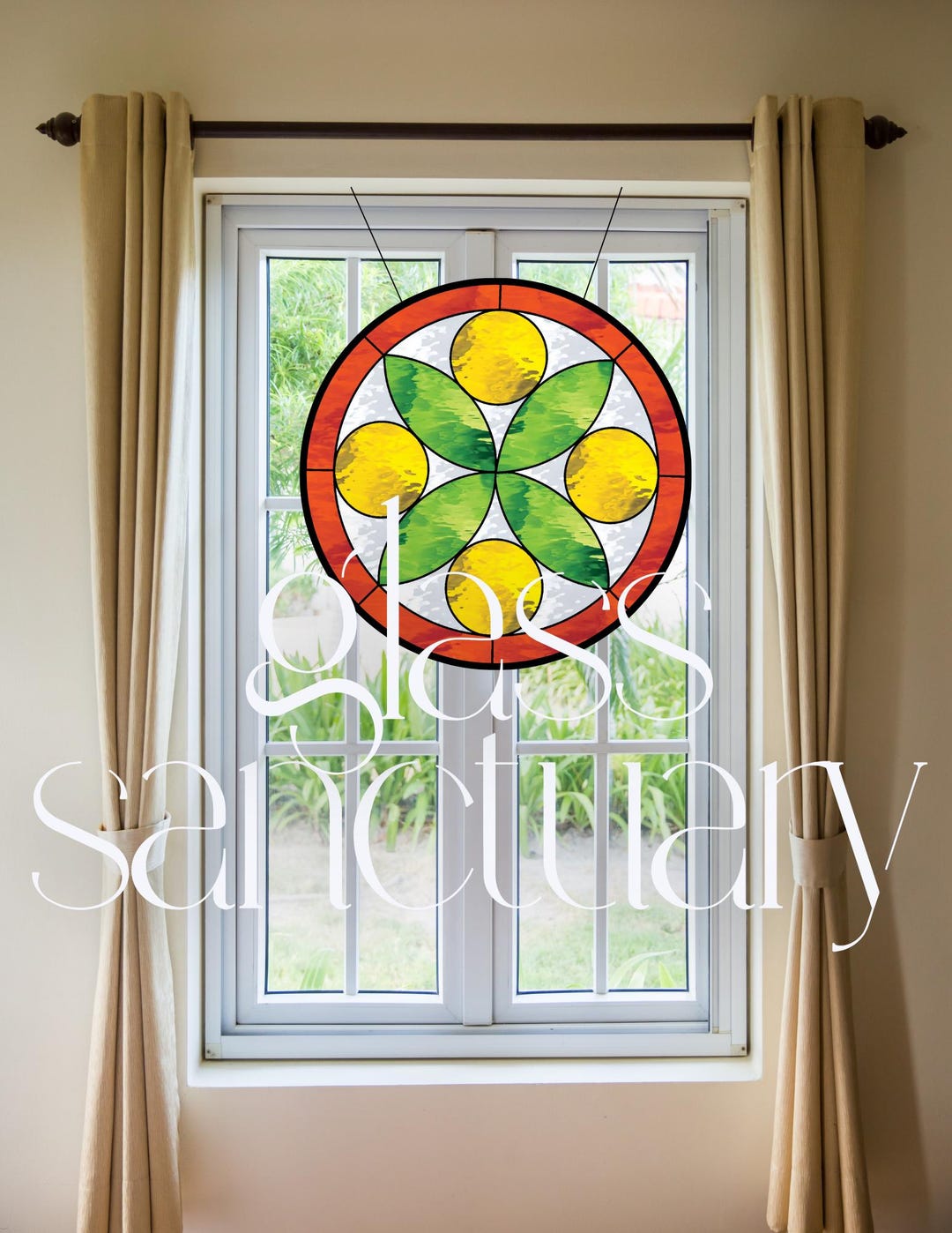 Lemon Mandela Stained Glass Pattern - Etsy