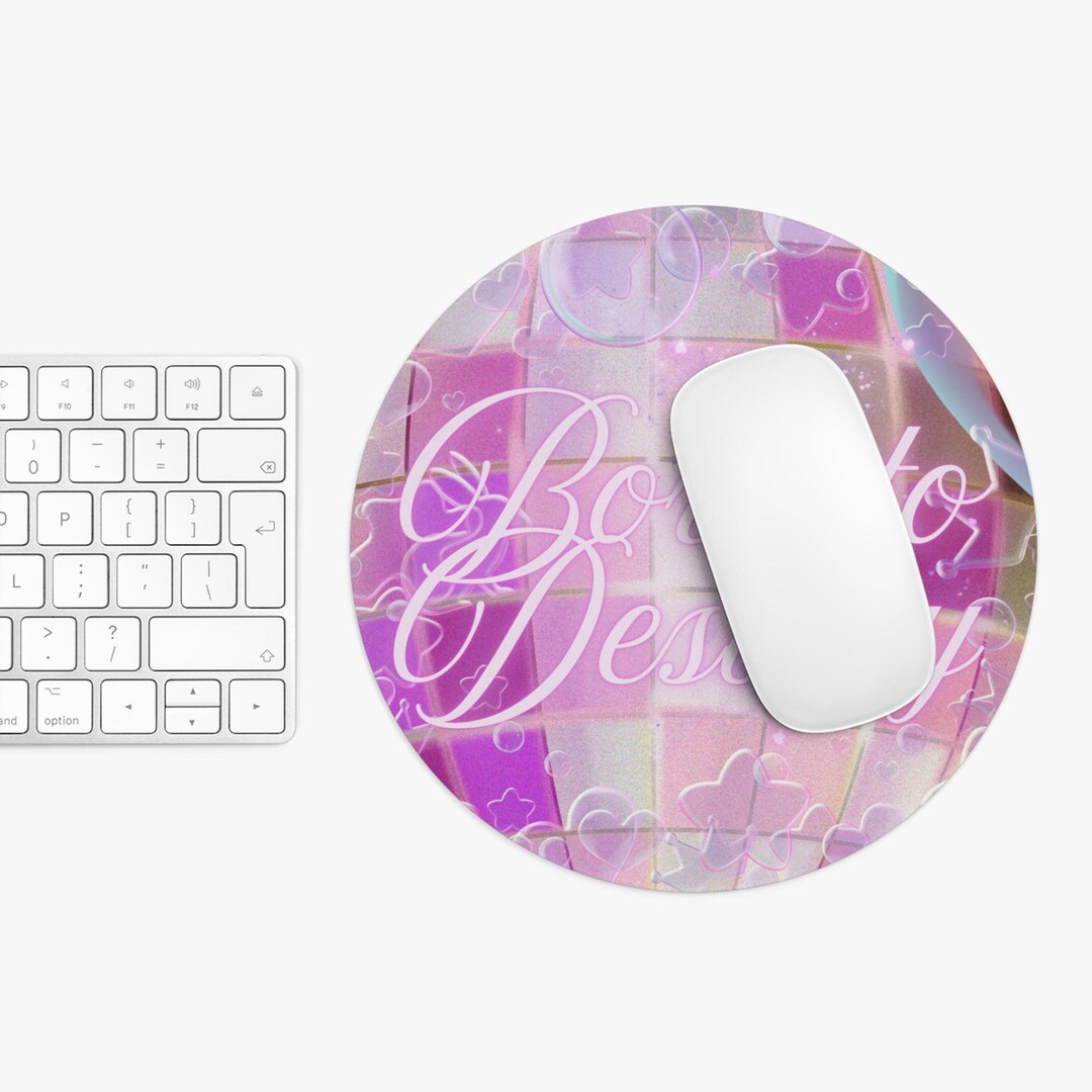 Mouse Pad, Cute Kawaii Born to Destroy Design, Fun Gaming Desk Mat ...