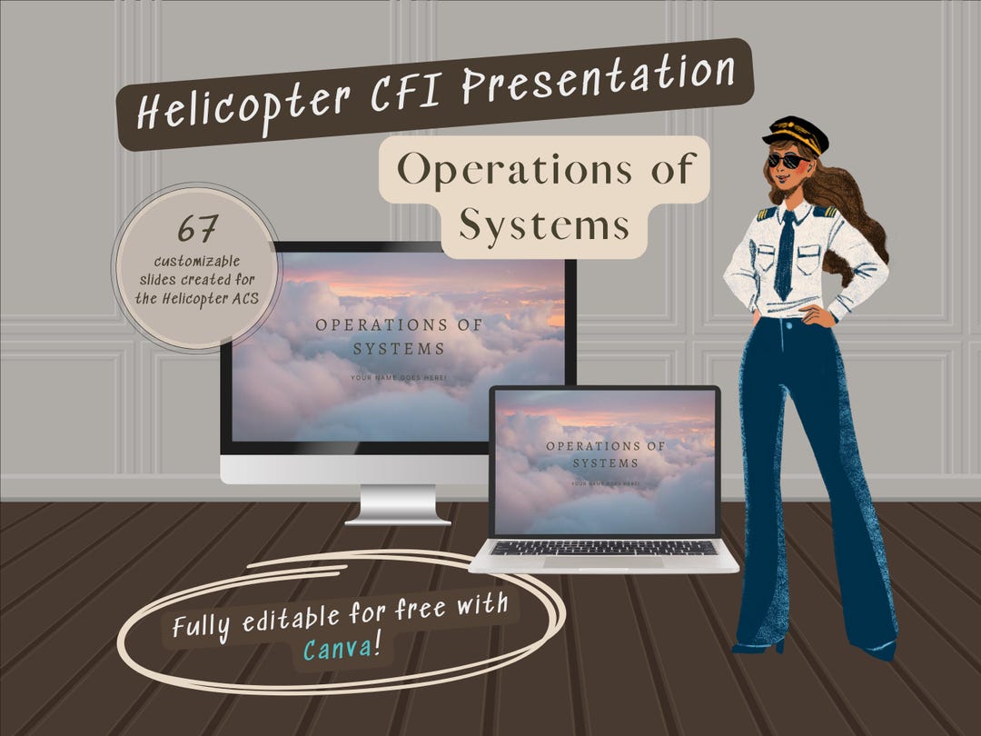 CFI Helicopter Operations of Systems Lesson | Customizable Canva ...