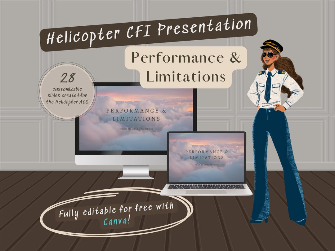 CFI Helicopter Performance & Limitations Lesson | Customizable Canva ...