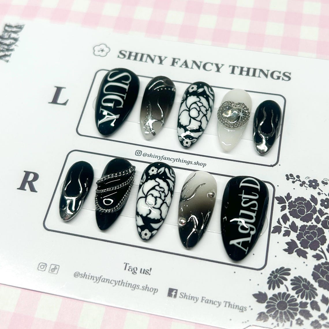 D-day J-hope Press on Nails: Hand-painted K-pop Concert Gel Nails - Etsy