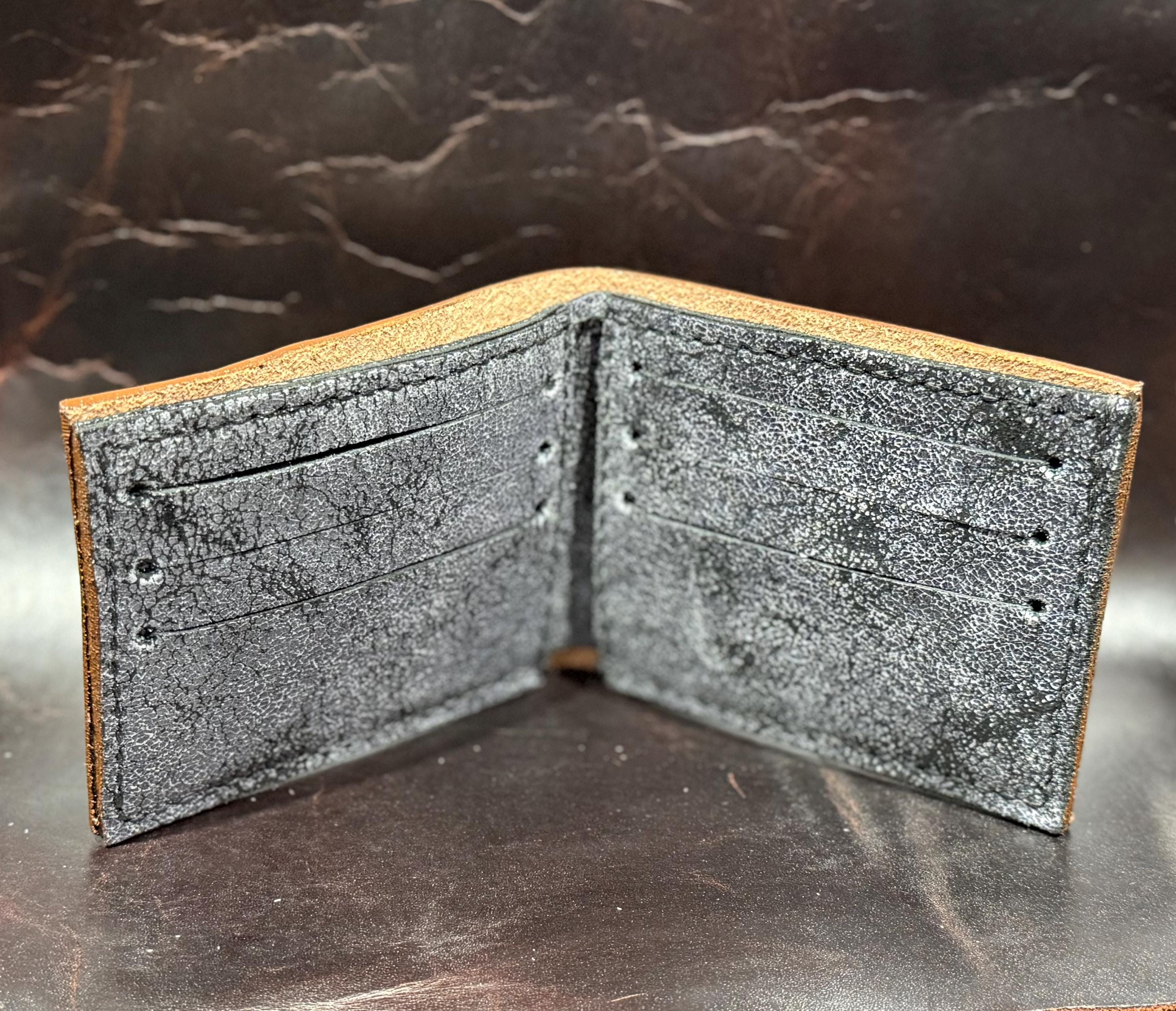 Tooled Leather Wallet - Etsy