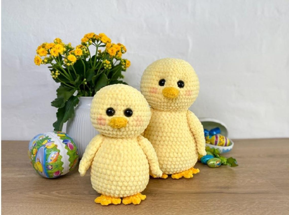Chicken Amigurumi Crochet Pattern | Adorable Easter Chick Plush Toy ...