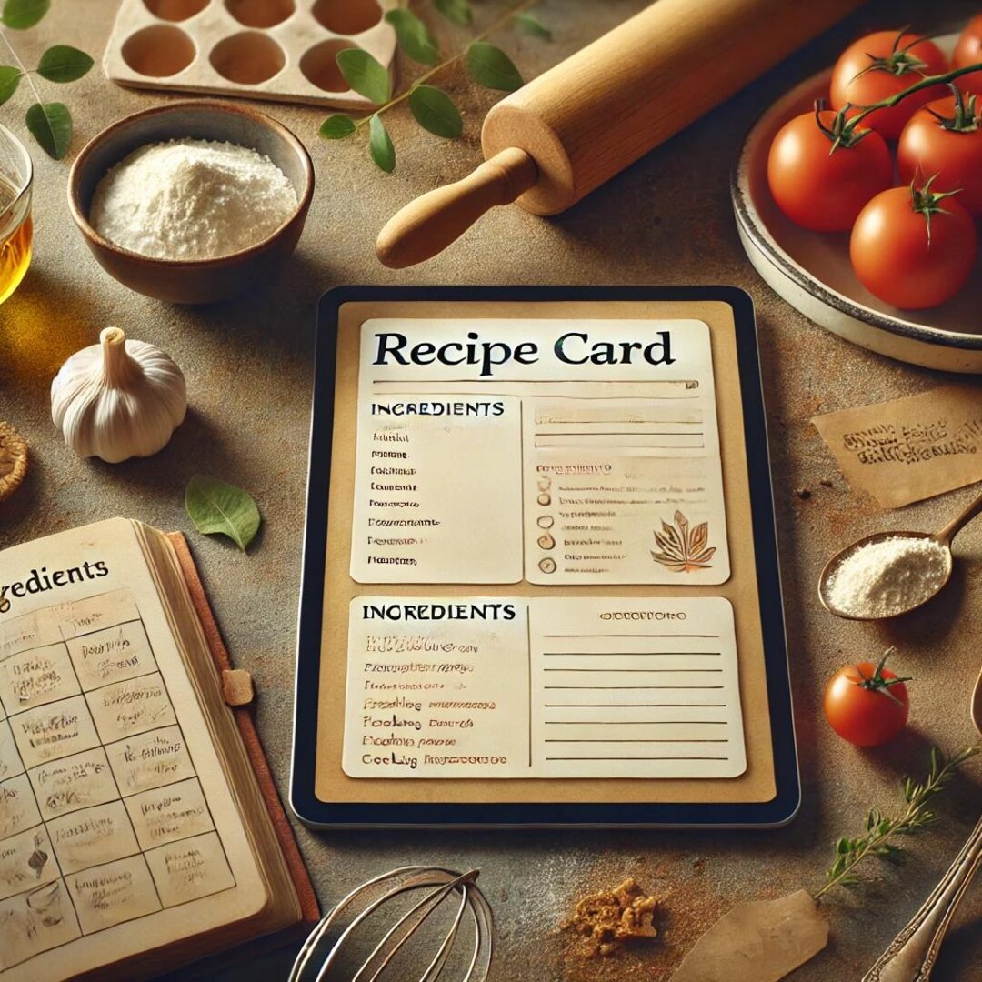 Recipe Cards Bundle Digital and Printable Kitchen Organizer Cooking ...