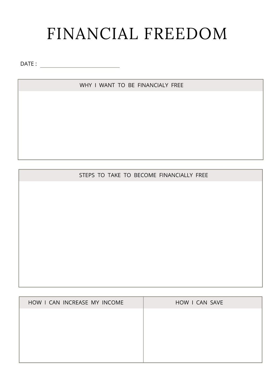 Money Mindset Journal | Printable Wealth Planner, Financial Tracker ...