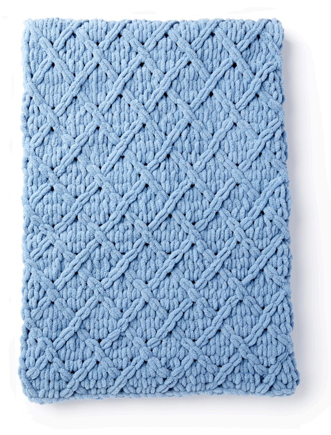 Diamond Lattice Blanket Crochet Pattern | Blanket PDF | Chunky Loop ...