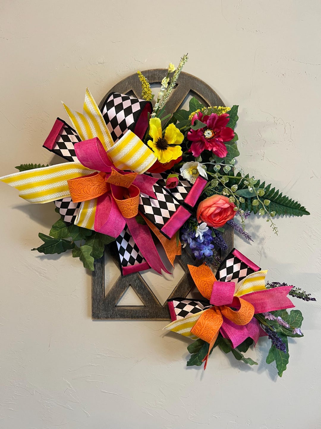 Window Pane Wreath. Window Pane. Window Accent. Window Floral. Front ...