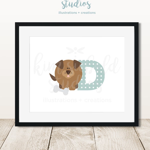 Puppy Alphabet Poster - Etsy