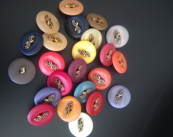 90's Buttons Italian Buttons Assorted Color Set of Sample Buttons - Etsy