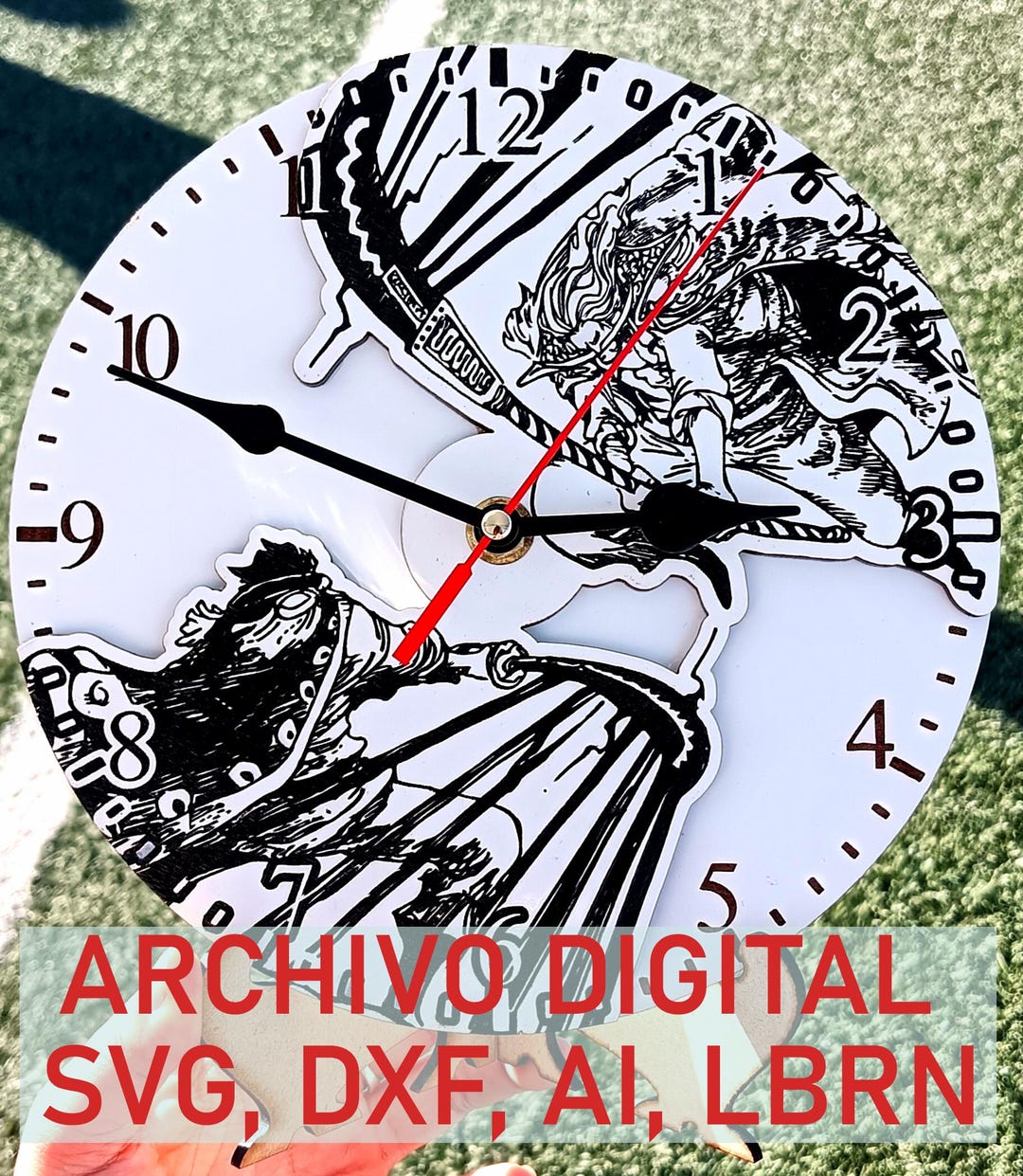 One Piece Anime Battle Clock, Desktop or Wall Decoration - Etsy