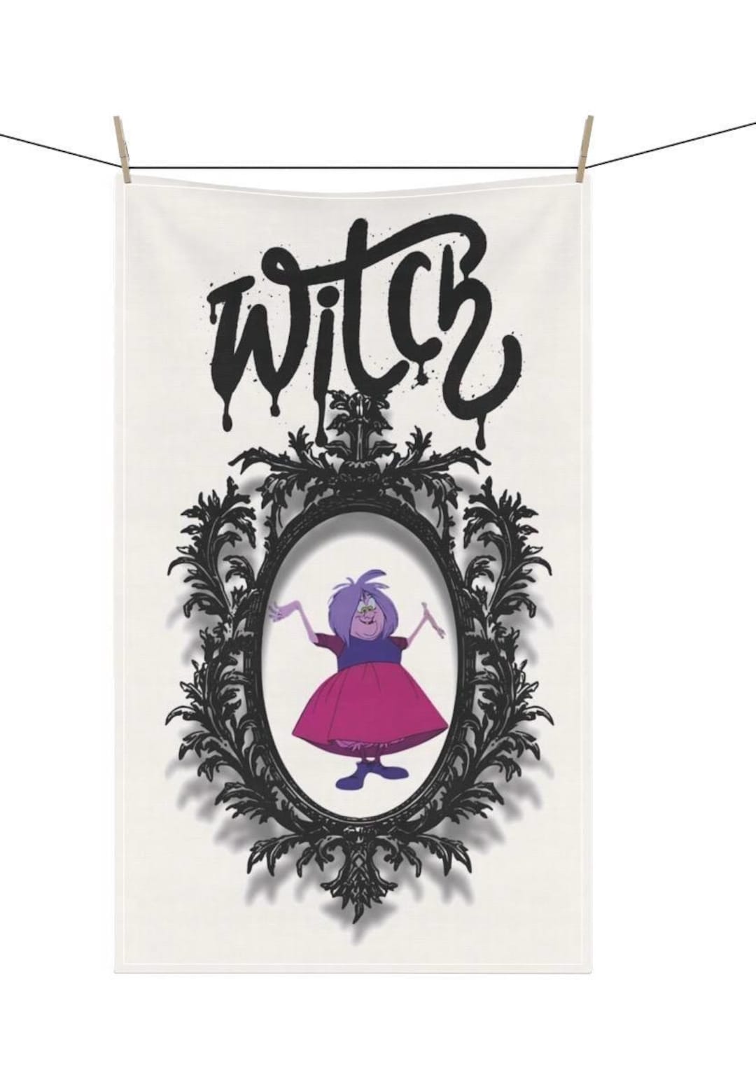 Disney Madam Mim Witch Kitchen Area Towel From Sword in the Stone - Etsy