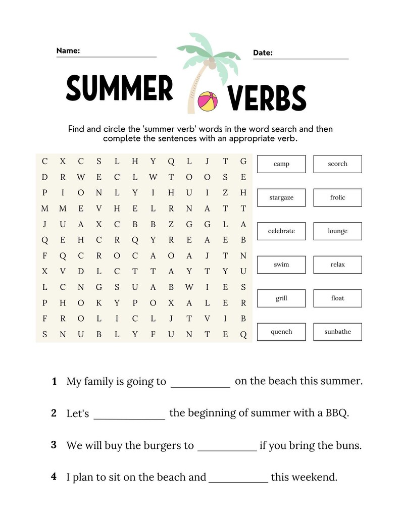 Summer Activity Workbook for Kids Ages 4-12 – 52 Pages of Educational ...
