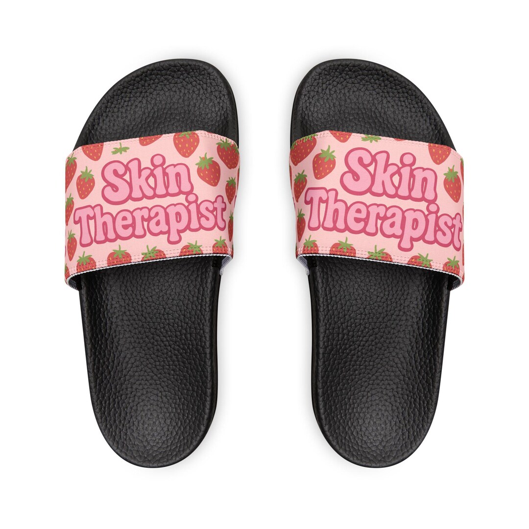 Strawberry Print Sandals for Women, Stylish Summer Footwear, Casual ...