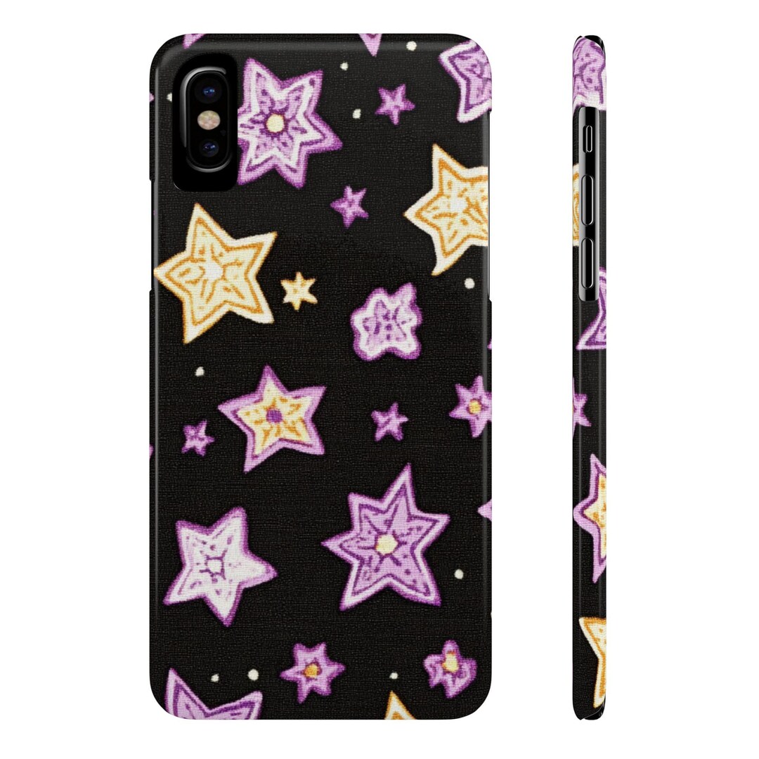 Celestial Star Pattern Slim Phone Cases, Astrological Phone Covers ...