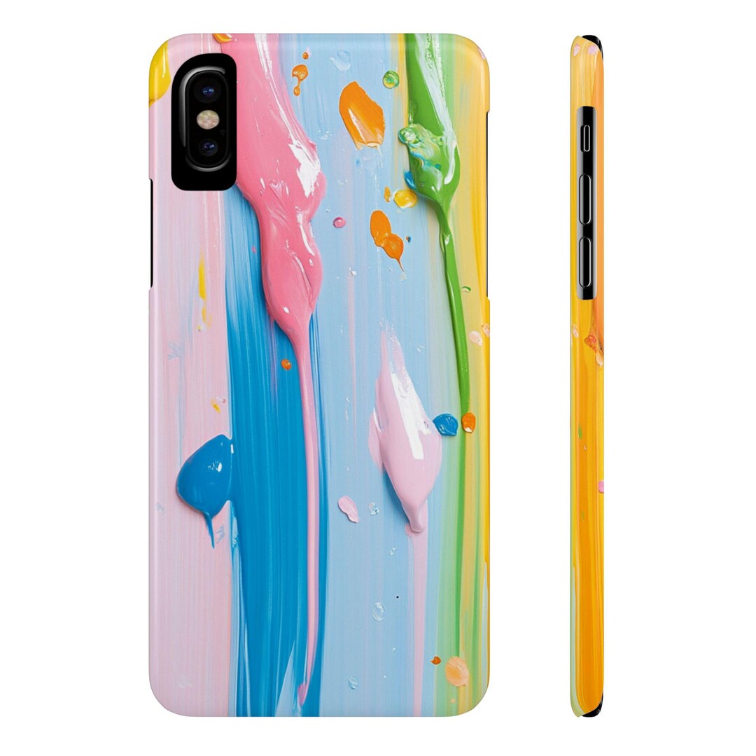 Colorful Abstract Art Phone Case - Slim Phone Cases, Unique Phone Cover ...