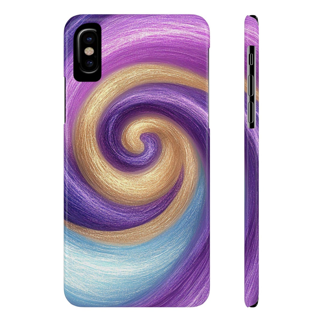 Artistic Slim Phone Cases - Colorful Marble Design, Unique Gift for Her ...