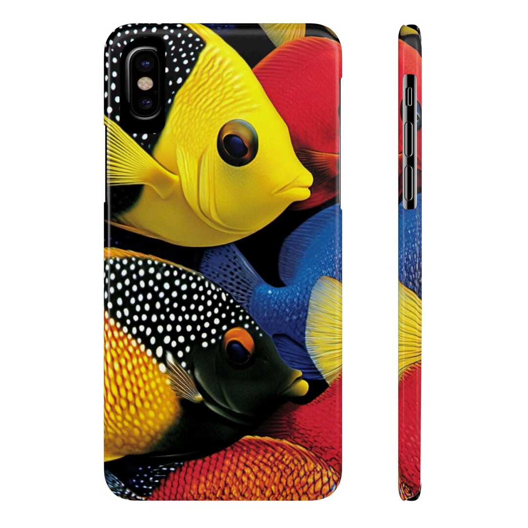 Vibrant Marine Life Phone Case - Colorful Fish Design, Slim Fit for ...