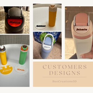 Personalized Owala Name Plate - No Adhesive Needed -custom Owala ...