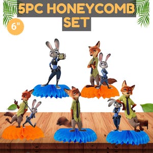 Zootopia Tableware Display Happy Birthday Party Supplies Decorations ...