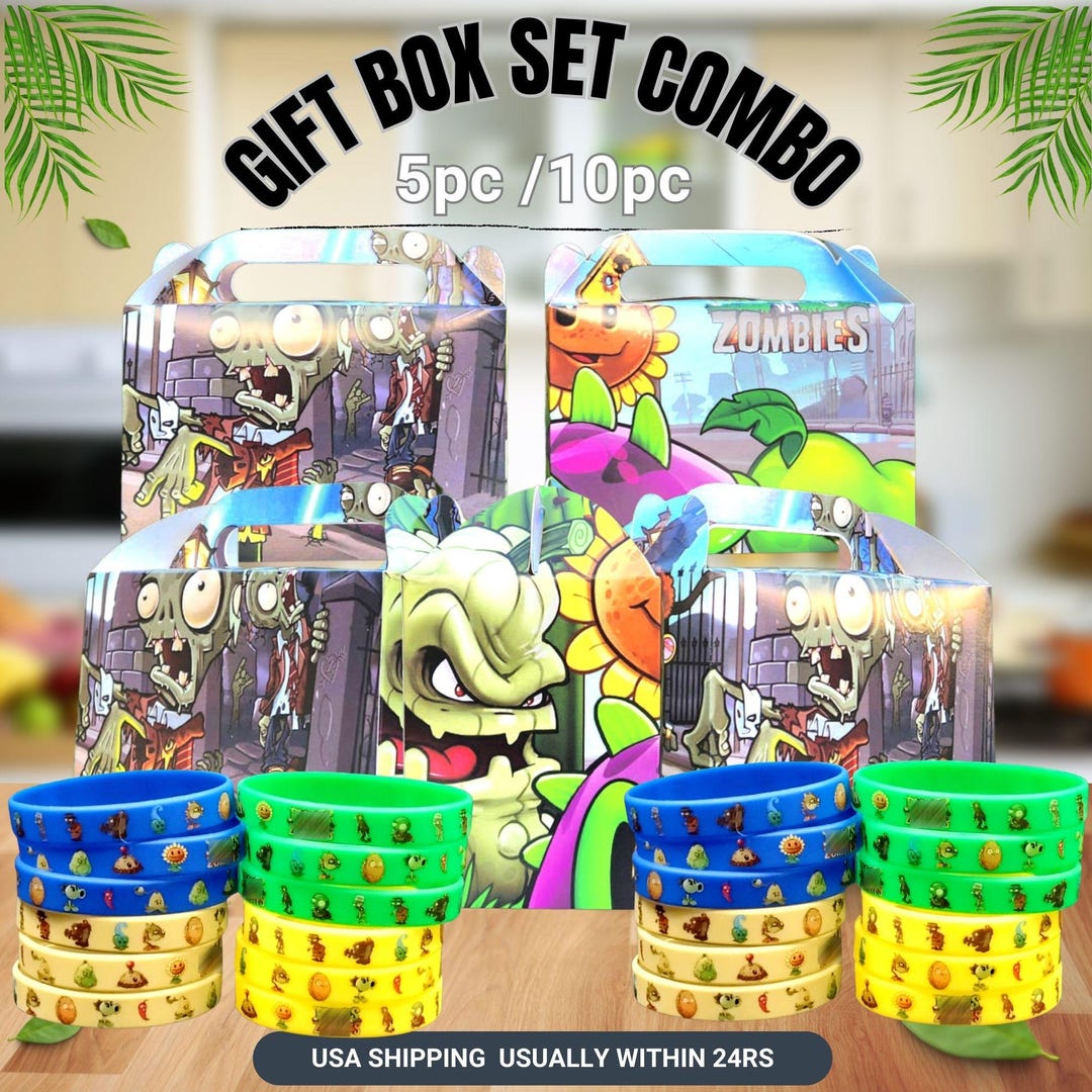 Set Zombies Giftbox or Bracelets Gift Boxes Favor Accessories Happy ...