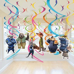 Zootopia Tableware Display Happy Birthday Party Supplies Decorations ...