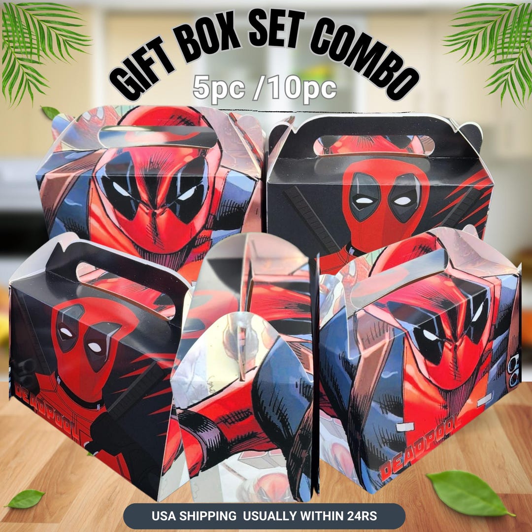 Set Deadpool Giftbox Gift Box Sets Bracelets Favor Accessories Happy ...