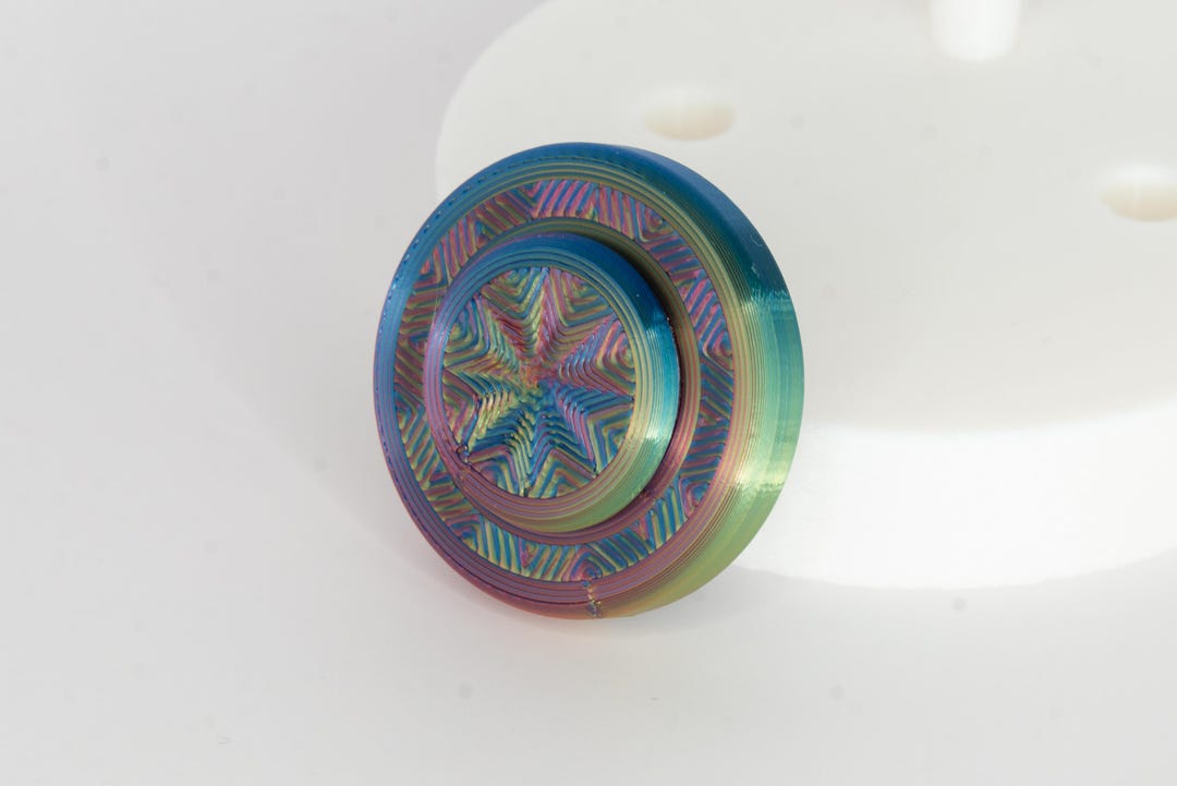 3D Printed Unique Fidget Spinner, Roller Style, One Handed Fidget - Etsy