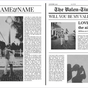 Downloadable Newspaper Template - Etsy