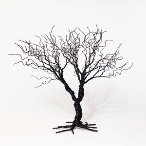 Wire Tree Art Statue Set of 2, Silver Copper Black Brown Minimal ...