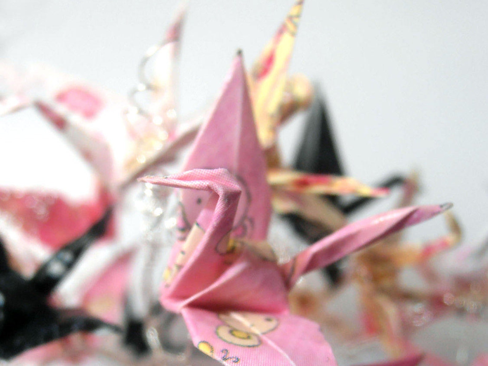 Origami Crane Tree, Japanese Art Wire Tree Sculpture, Minimalistic Wire ...