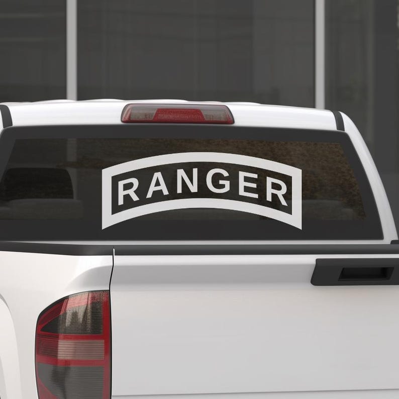 Airborne Ranger Tab US Army Vinyl Decal | Custom Sizes and Colors | UV ...