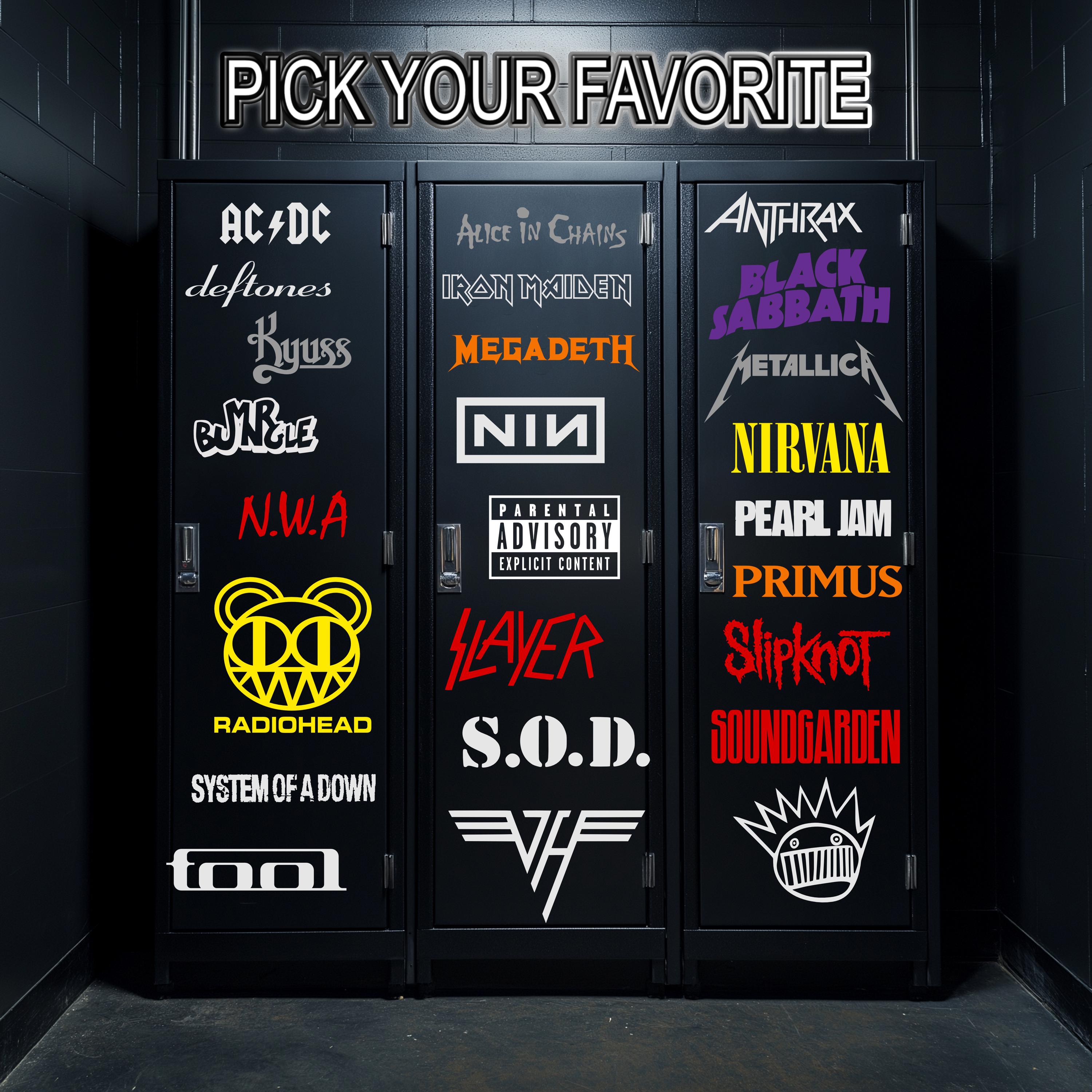 Custom Band Logo Vinyl Decal | Your Favorite Band Sticker in Any Size ...