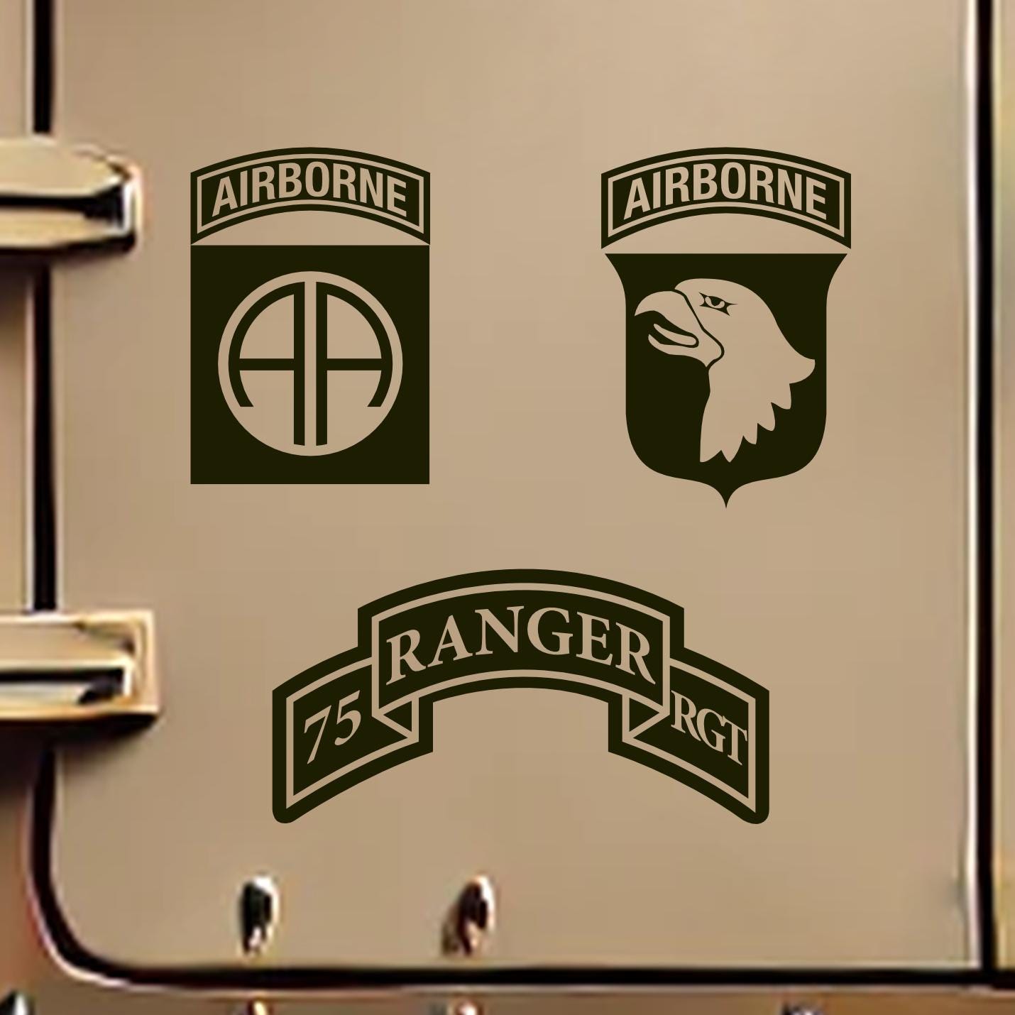 Custom US Army Unit Vinyl Decals - Infantry, Armored, Airborne & Ranger ...