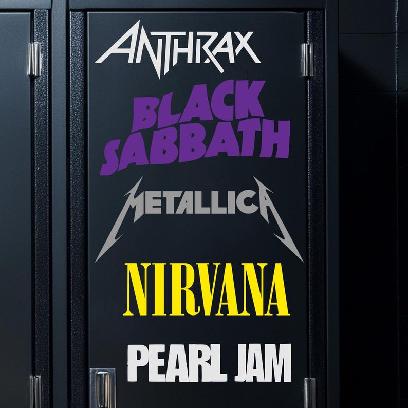 Custom Band Logo Vinyl Decal | Your Favorite Band Sticker in Any Size ...
