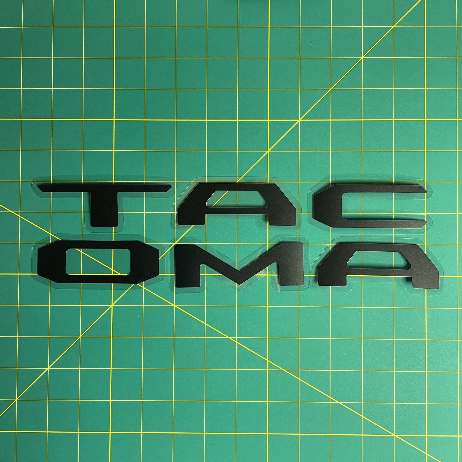 TACOMA Tailgate Letter Inserts for 2016-2023 Toyota Tacoma | Vinyl ...