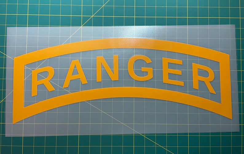 Airborne Ranger Tab US Army Vinyl Decal | Custom Sizes and Colors | UV ...