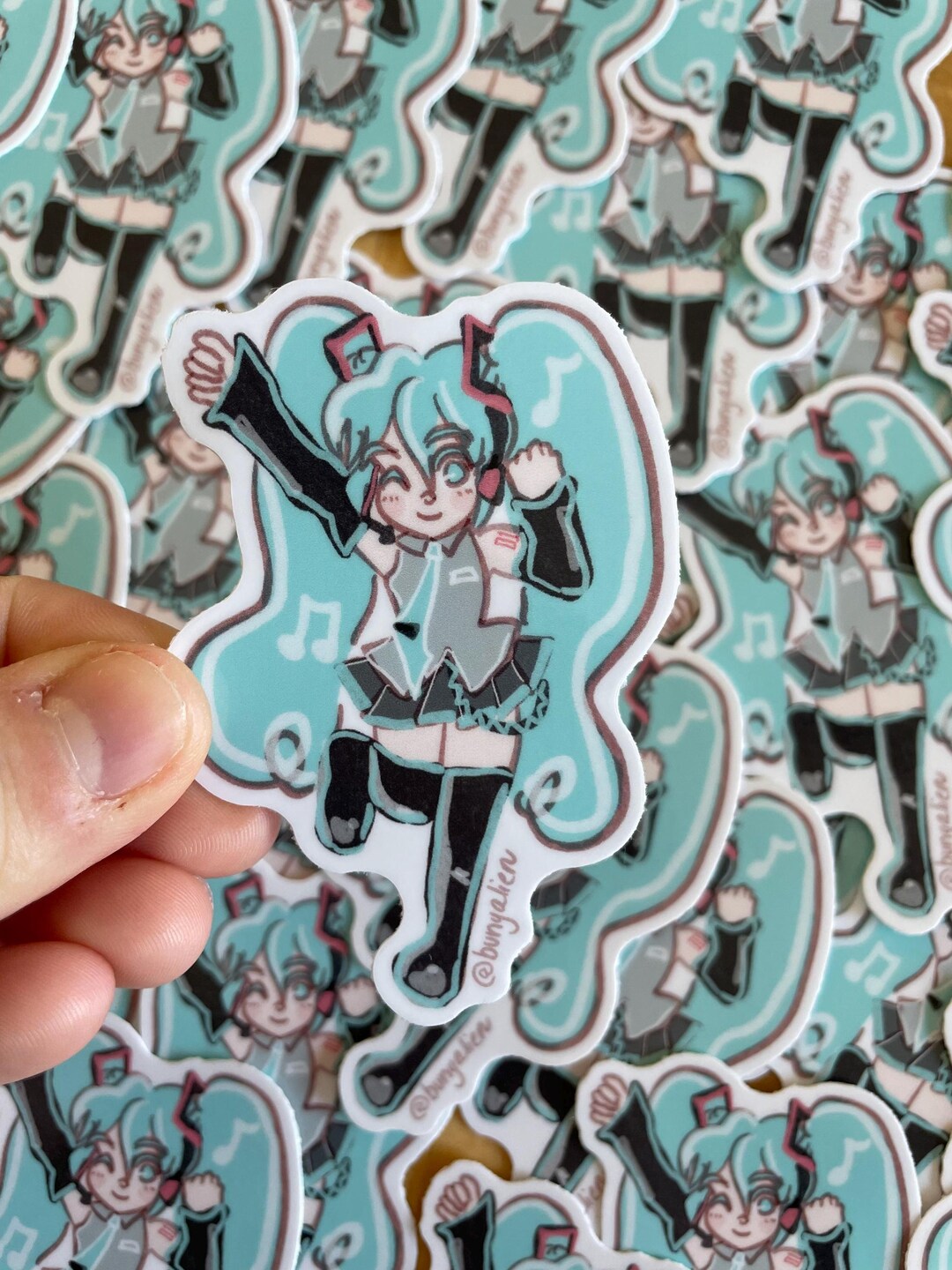 Vocaloid Hatsune Miku Cute Anime Vinyl Die Cut Sticker - Etsy