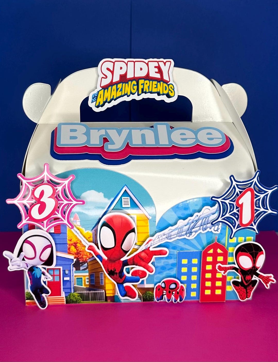 Spidey and His Amazing Friends Treat Box, Superhero Party Favor, Spidey ...