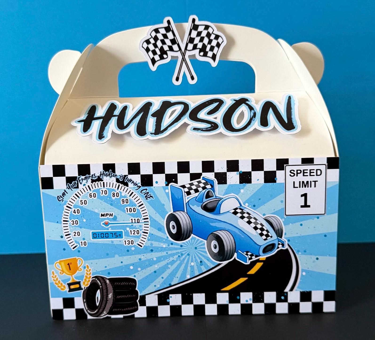 Race Car Treat Box, Race Car Gable Box, Race Car Party Favor - Etsy